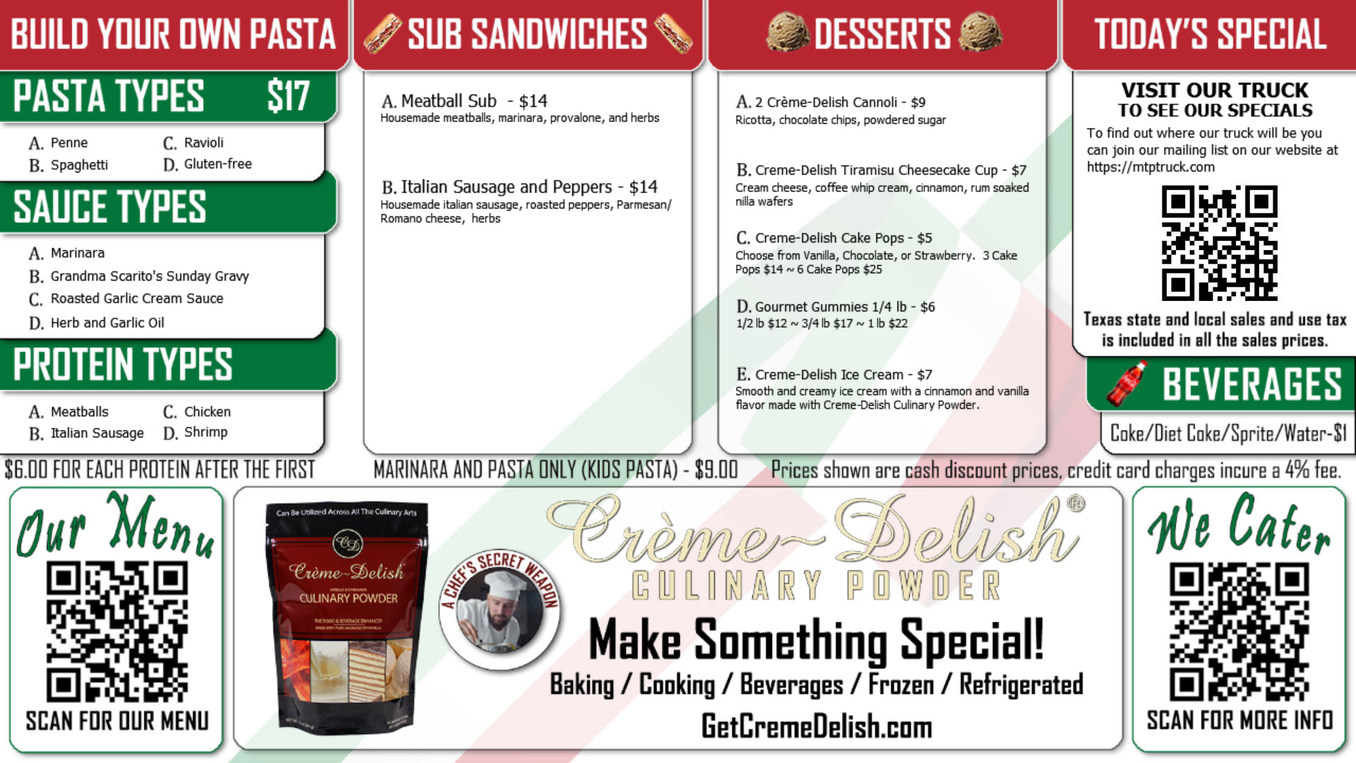 Catering In The Woodlands, Texas By More Than Pasta - Cuisine For A Cause